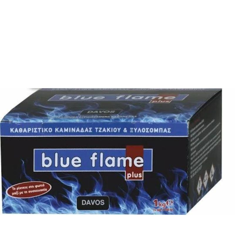 Καθαριστικός Κορμός για Καμινάδα Τζακιού 1kg Davos Chemicals Blue Flame ...